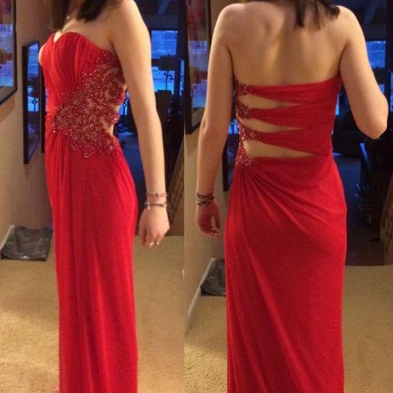 Charming Prom Dress,strapless Prom Dress,a-line Prom Dress, Design on ...