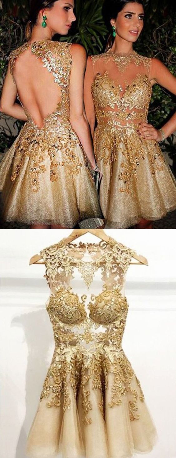Backless Prom Dress,applique Prom Dress,mini Prom Dress,fashion Prom on ...